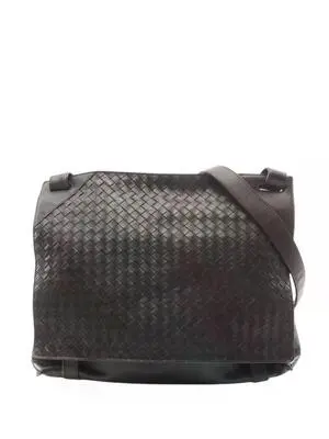 Bottega Veneta Nappa Intrecciato Crossbody Bag - Brown