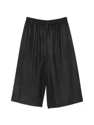 ALYSI Wide Leg Metallic Effect Shorts