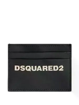 Dsquared2 Logo-plaque Leather Card Holder - Black