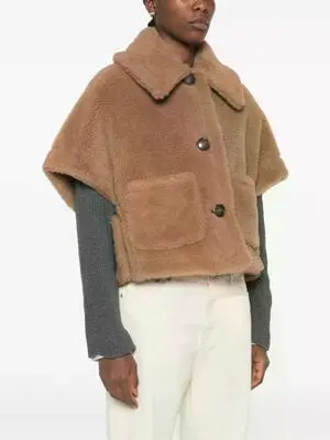 Max Mara Teddy Bear Cape Jacket