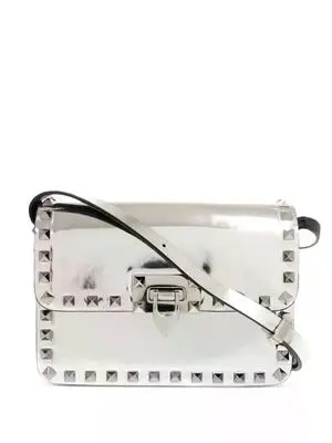 Valentino Garavani Small Mirror Calfskin Rockstud Shoulder Bag