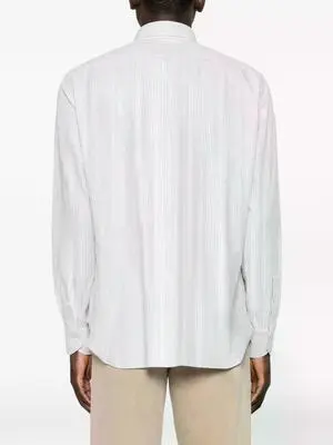 Zegna Vertical-stripe Long-sleeve Shirt