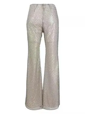 SEMICOUTURE Mid-rise Sequin Flared Trousers