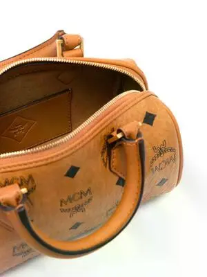 Mcm Mini Ella Boston Tote Bag - Brown