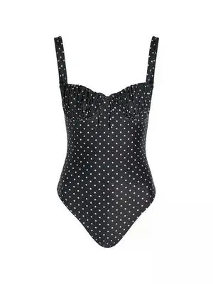 Faithfull The Brand Dinard Polka-dot Swimsuit