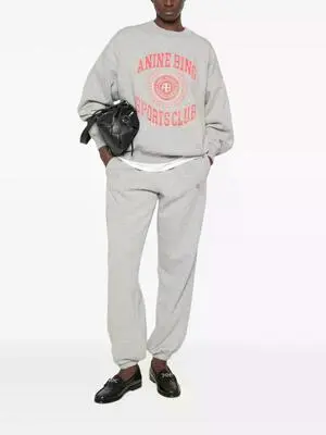 ANINE BING Karter Logo-embroidered Elasticated Track Pants