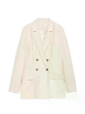 MAISON123 Florine Pinstripe Double-breasted Blazer