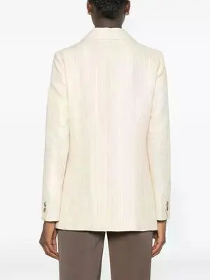 MAISON123 Florine Pinstripe Double-breasted Blazer