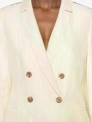 MAISON123 Florine Pinstripe Double-breasted Blazer