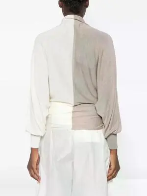 Jacquemus Two-tone Draped Top