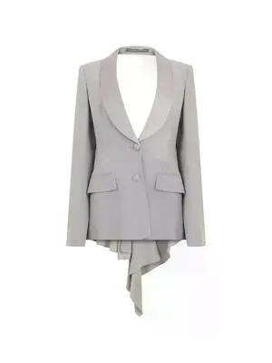 Alberta Ferretti Asymmetric Hem Blazer