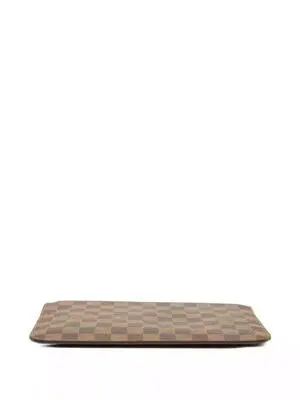 LOUIS VUITTON 2021 Damier Ebene Neverfull Mm Pouch