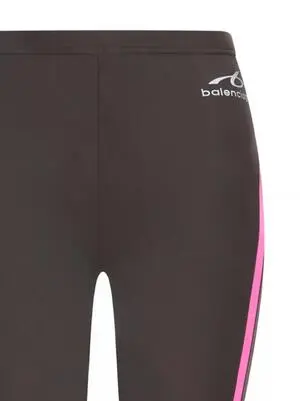 Balenciaga Logo-print Side-stripe Leggings