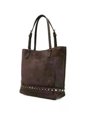 Valentino Garavani Rockstud Suede Tote Bag