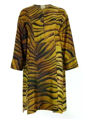 PAULA Button Dress - Yellow