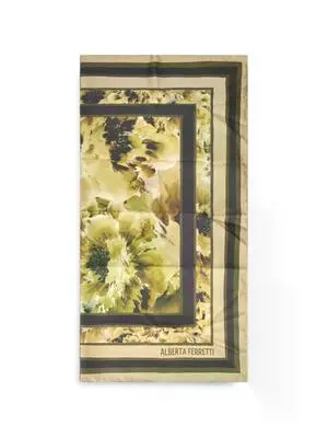 Alberta Ferretti Floral-print Silk Scarf