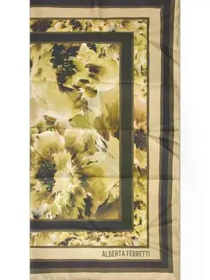 Alberta Ferretti Floral-print Silk Scarf