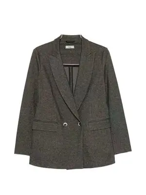 Herno Double-breasted Notched-lapels Blazer - Grey