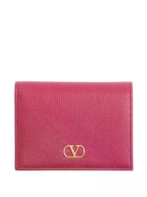 Valentino Garavani Grainy Calfskin Wallet - Pink