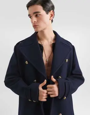 Dolce & Gabbana Double-breasted Wool Coat Coats And Jackets