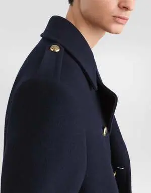 Dolce & Gabbana Double-breasted Wool Coat Coats And Jackets