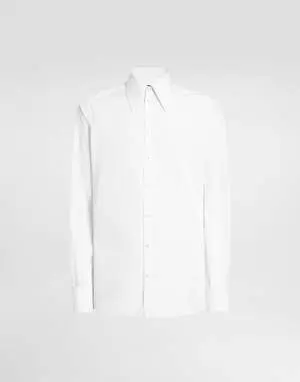 Dolce & Gabbana Gold Poplin Shirt Shirts - White