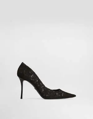 Dolce & Gabbana Lace And Patent Leather Pumps