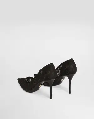 Dolce & Gabbana Lace And Patent Leather Pumps