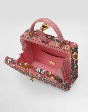Dolce & Gabbana Dolce Box Sequin Embroidery Handbag Handbags
