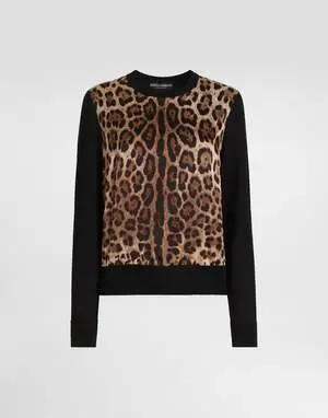 Dolce & Gabbana Leo- Wool Pullover Sweaters And Cardigans Animal