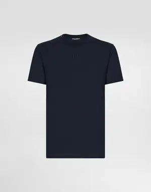 Dolce & Gabbana Cotton T-shirt With Logo T-shirts And Polos - Grey