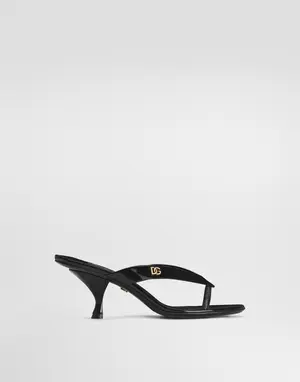 Dolce & Gabbana Sandalo Sandals And Wedges Leather - Black