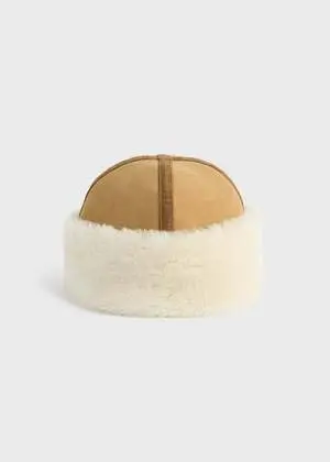 TOTEME Shearling Winter Hat - Tan