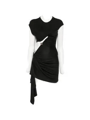 Christopher Esber Ruched Cut-out Mini Dress - Black