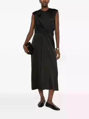 LITKOVSKA Sleeveless Midi Dress With Crossover Panel