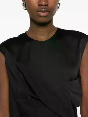 LITKOVSKA Sleeveless Midi Dress With Crossover Panel