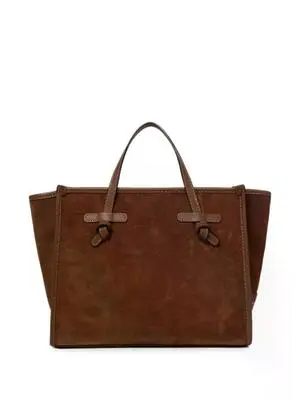 MARCELLA CLUB Miss Marcella 32 Suede Tote Bag - Brown