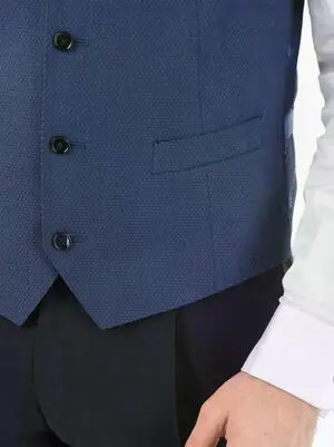 Corneliani Single-breasted Logo-print Waistcoat