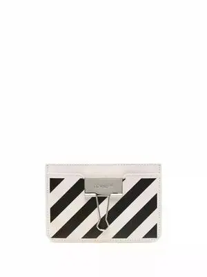 Off-White Binder Diag Cardholder - White