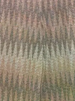D.exterior Metallic Effect Geometric Pattern Trousers