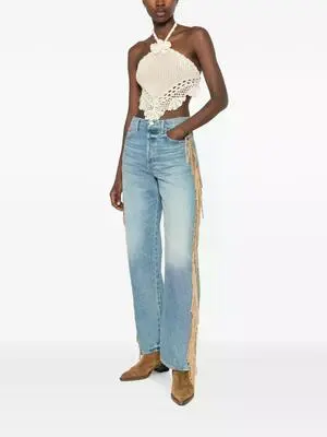 MOTHER Fringe-trim Jeans