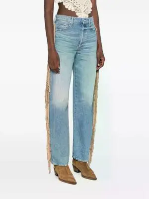 MOTHER Fringe-trim Jeans