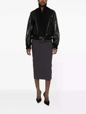 MUGLER Zip-fastening Midi Skirt