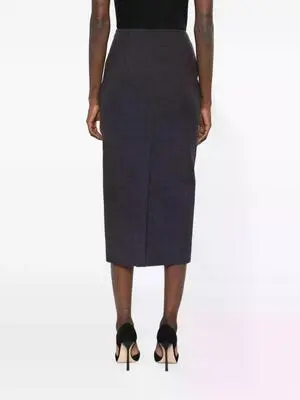 MUGLER Zip-fastening Midi Skirt