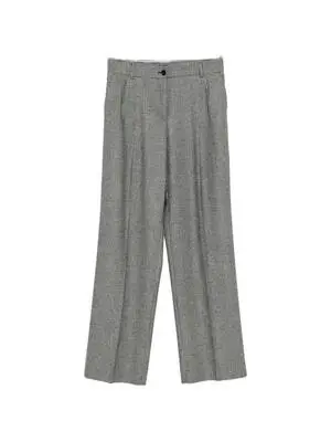 Dolce & Gabbana Check-pattern Pleated Trousers
