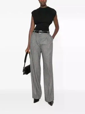 Dolce & Gabbana Check-pattern Pleated Trousers