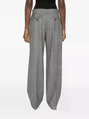 Dolce & Gabbana Check-pattern Pleated Trousers