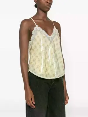 Zadig&Voltaire Christy Floral-print Sequin-embellished Top