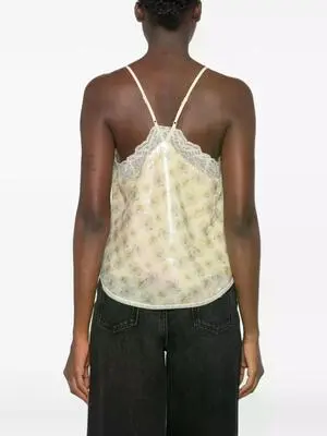 Zadig&Voltaire Christy Floral-print Sequin-embellished Top