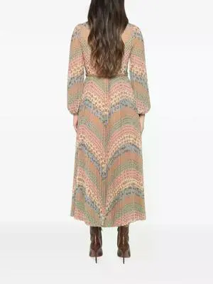 Zimmermann Sunray Paisley-print Pleated Midi Dress